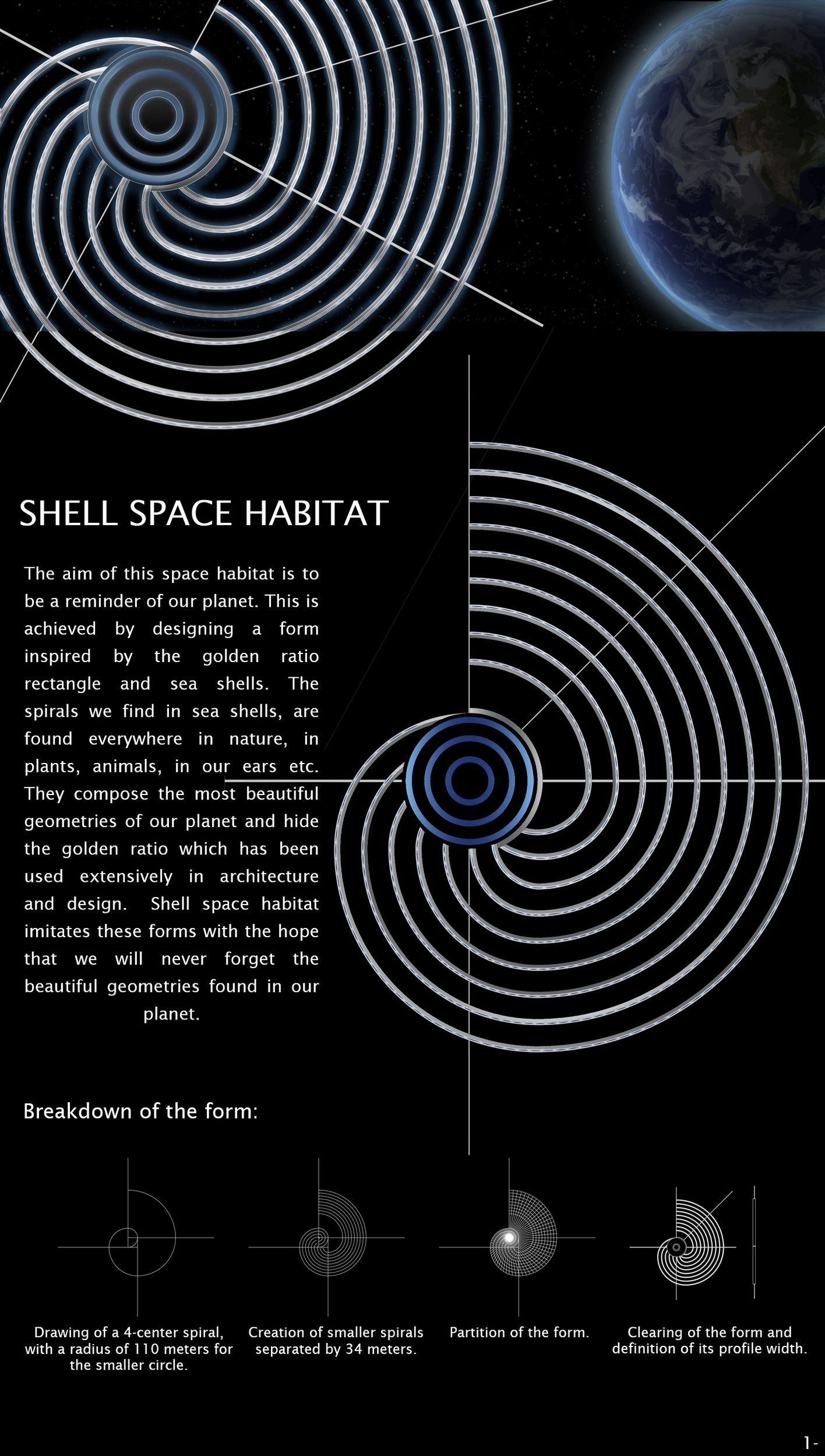 SHELL SPACE HABITAT | Space Architecture Project