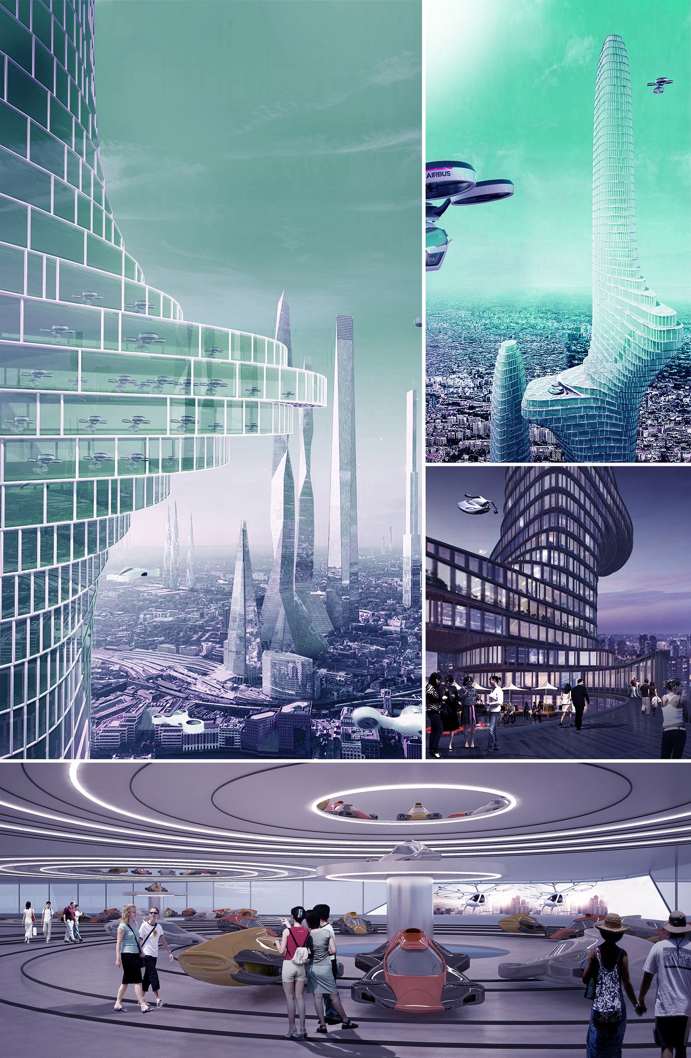 HYBRID FUTURE + BIONIC TOWER | Conceptual Architecture Project