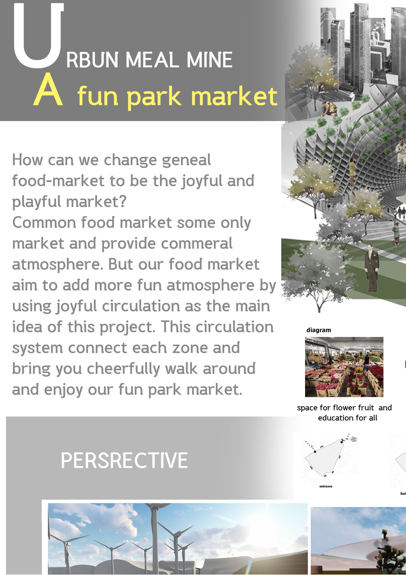 A FUN PARK MARKET | Sustainable Design Project