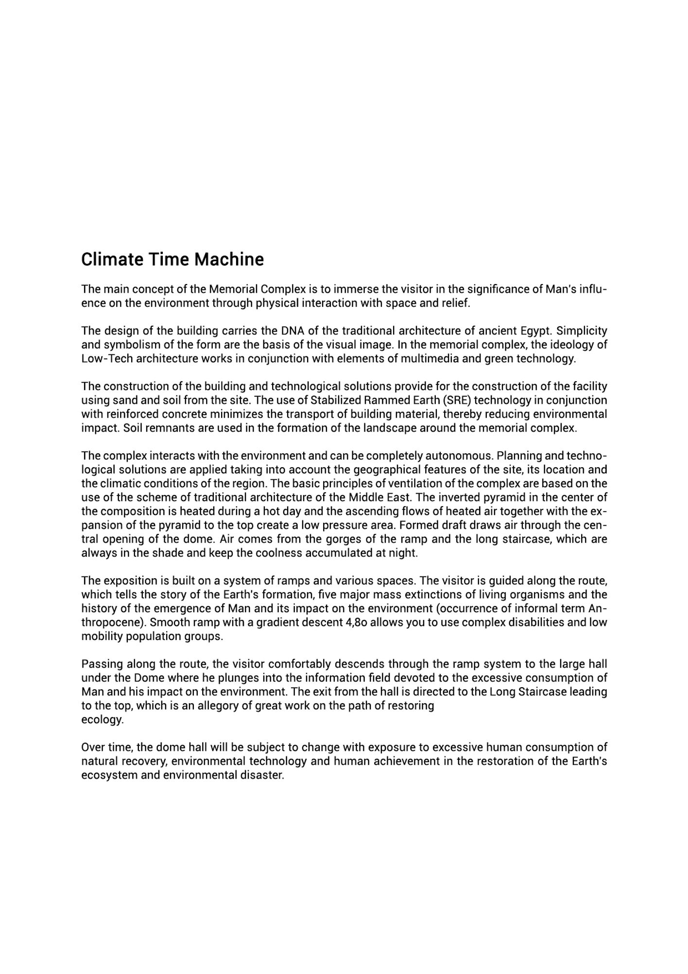 Climate Time Machine | Concept Architecture Project