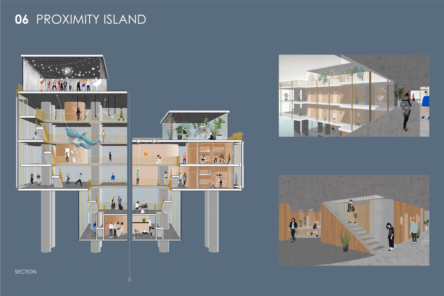 PROXIMITY ISLAND - museum & research hub | Concept Art Project