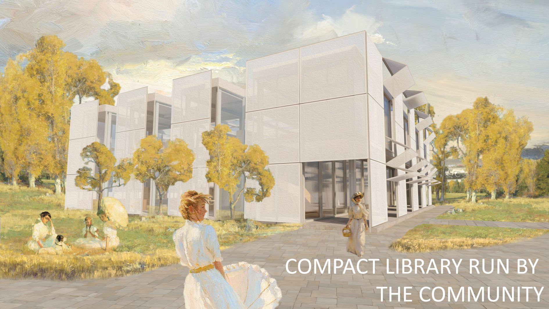 Compact library run by the community | Concept Architecture Project