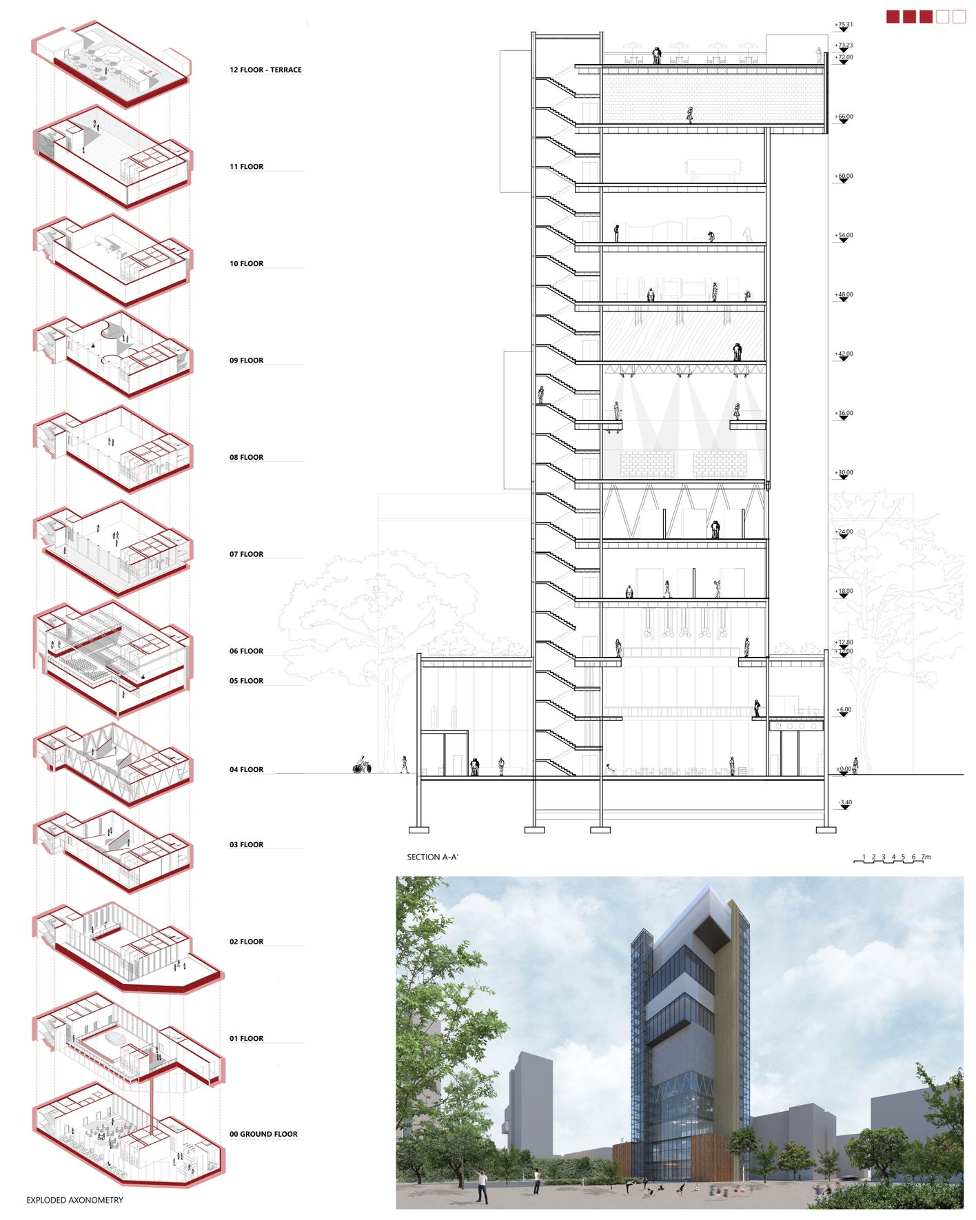 Vertical Museum of Materials | Graphic Design Project