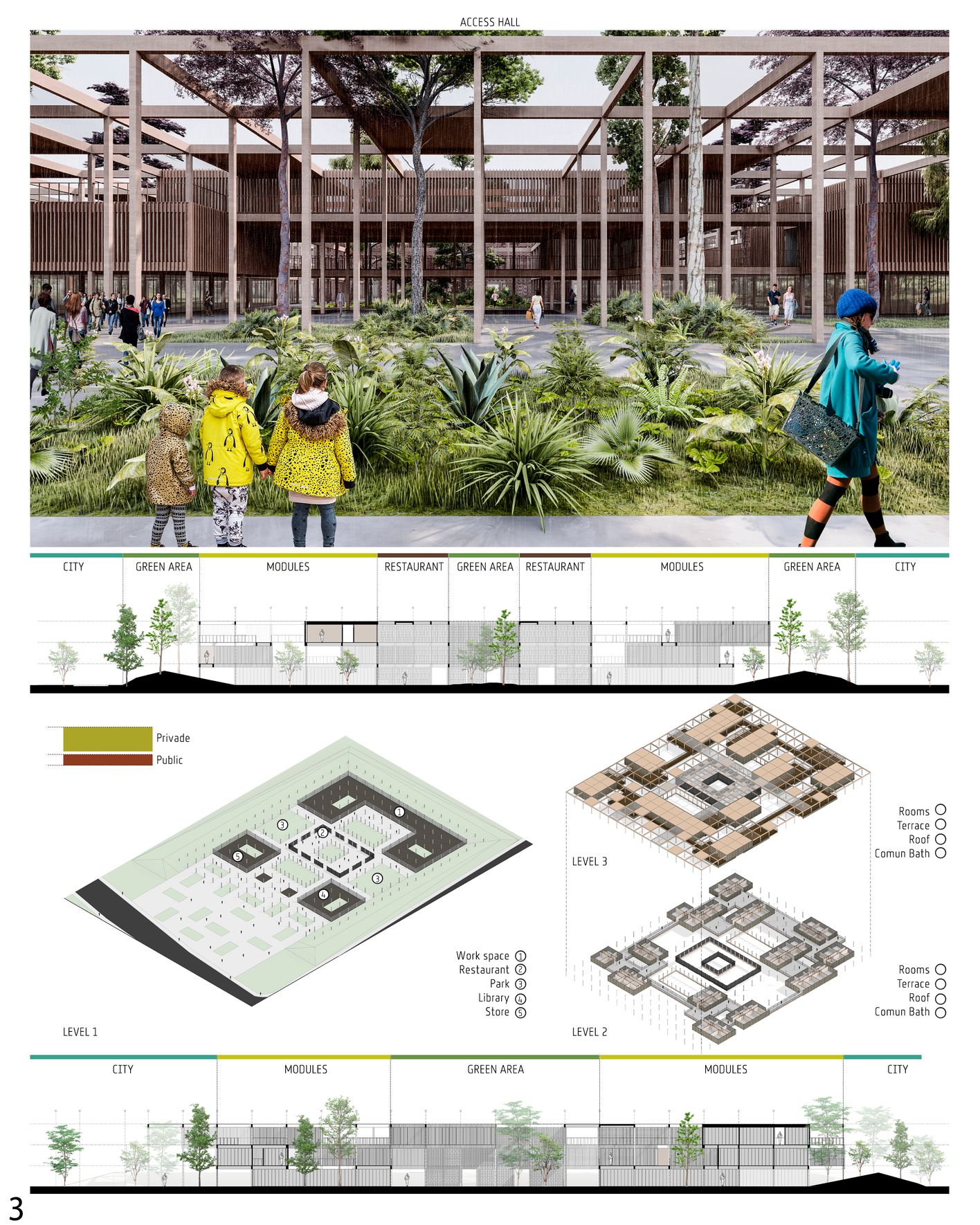 VILLAGE AND FOREST - SAFE HOUSE | Concept Architecture Project