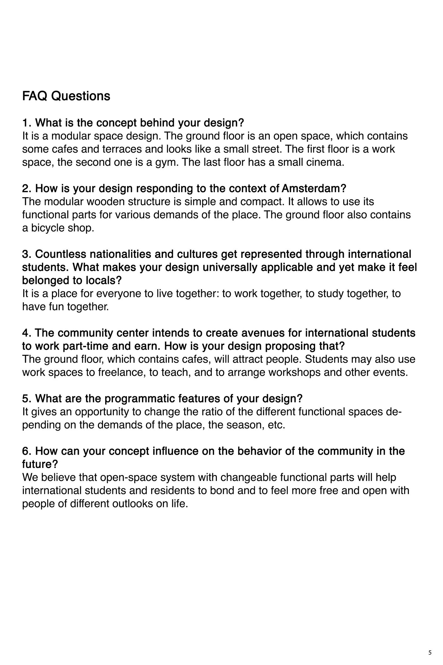 The Student Center As A Modular Space | Concept Architecture Project