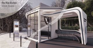 Network of modular bus stops. | Infrastructure Design Story