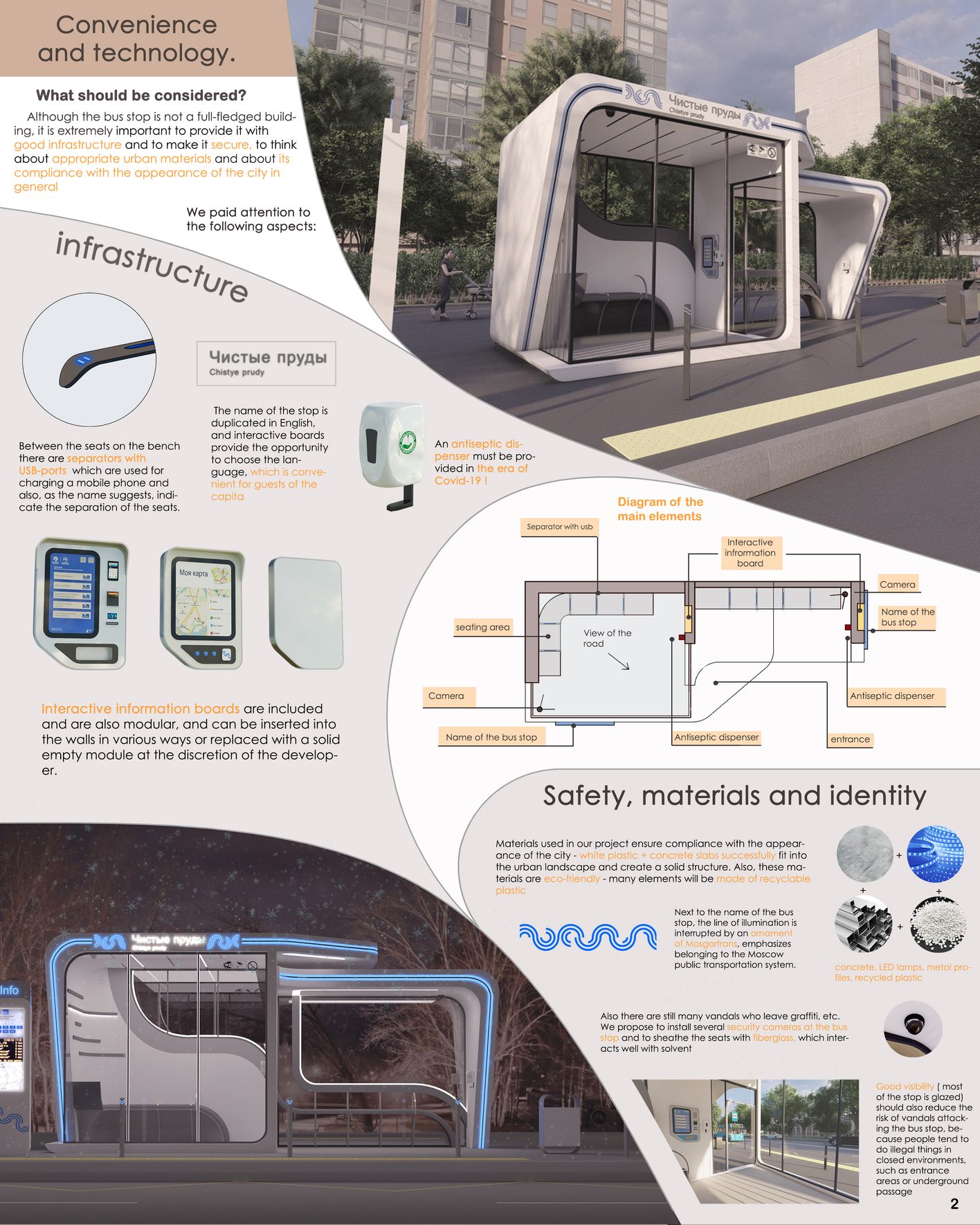 Network of modular bus stops | Architecture Project