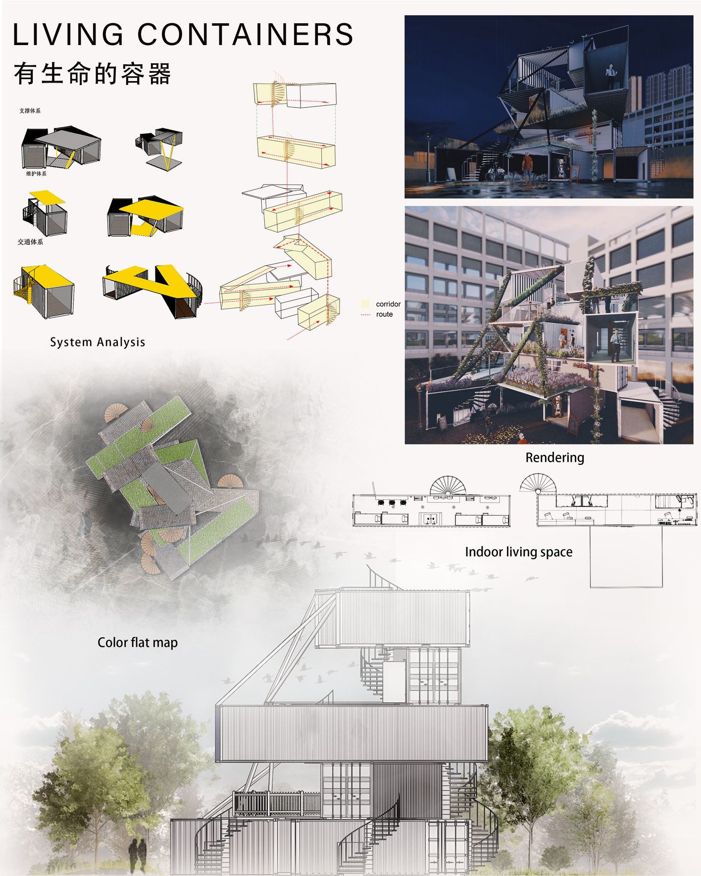 Living containers | Cultural Architecture Project