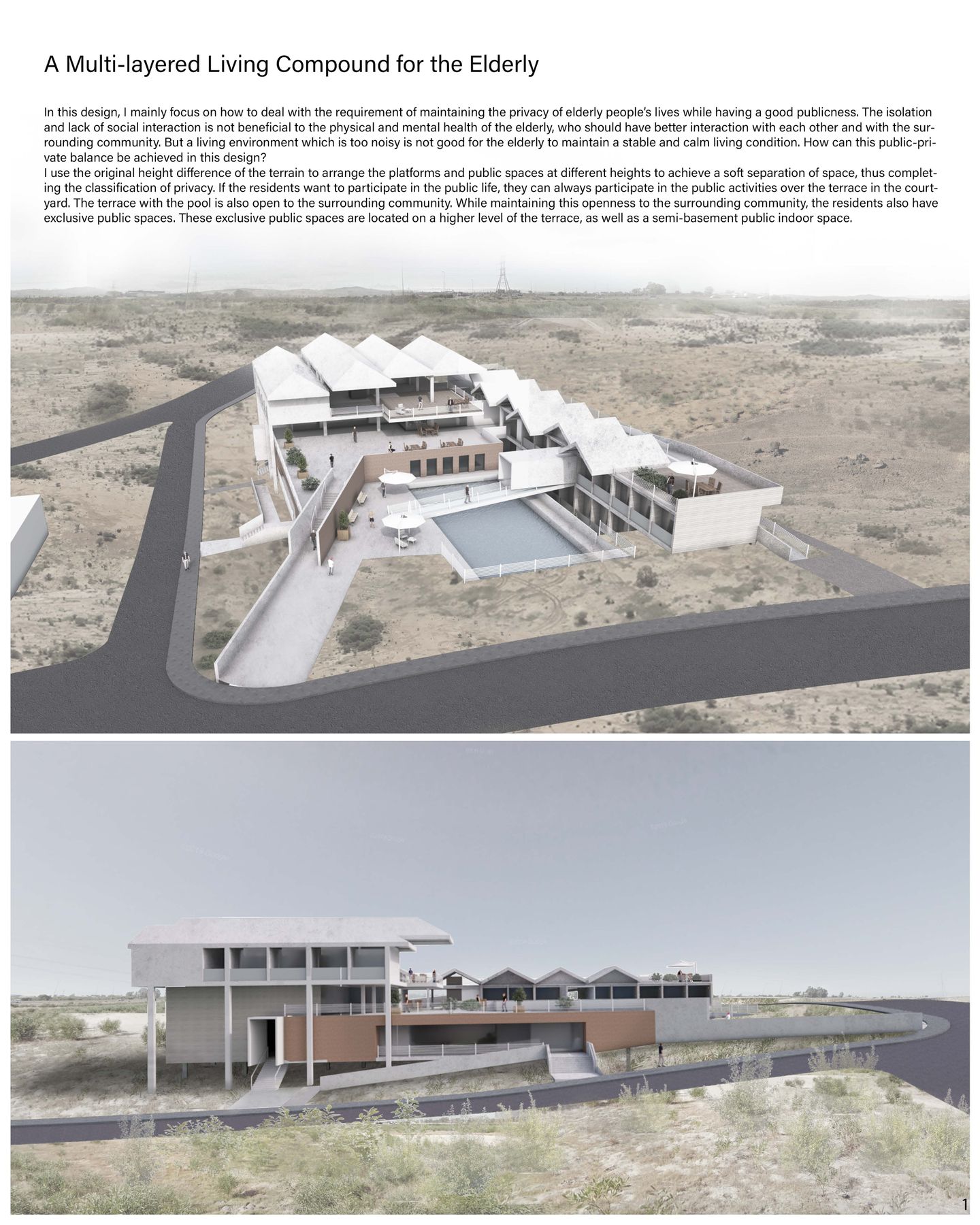 A Multi-layered Living Compound for the Elderly | Architecture Project