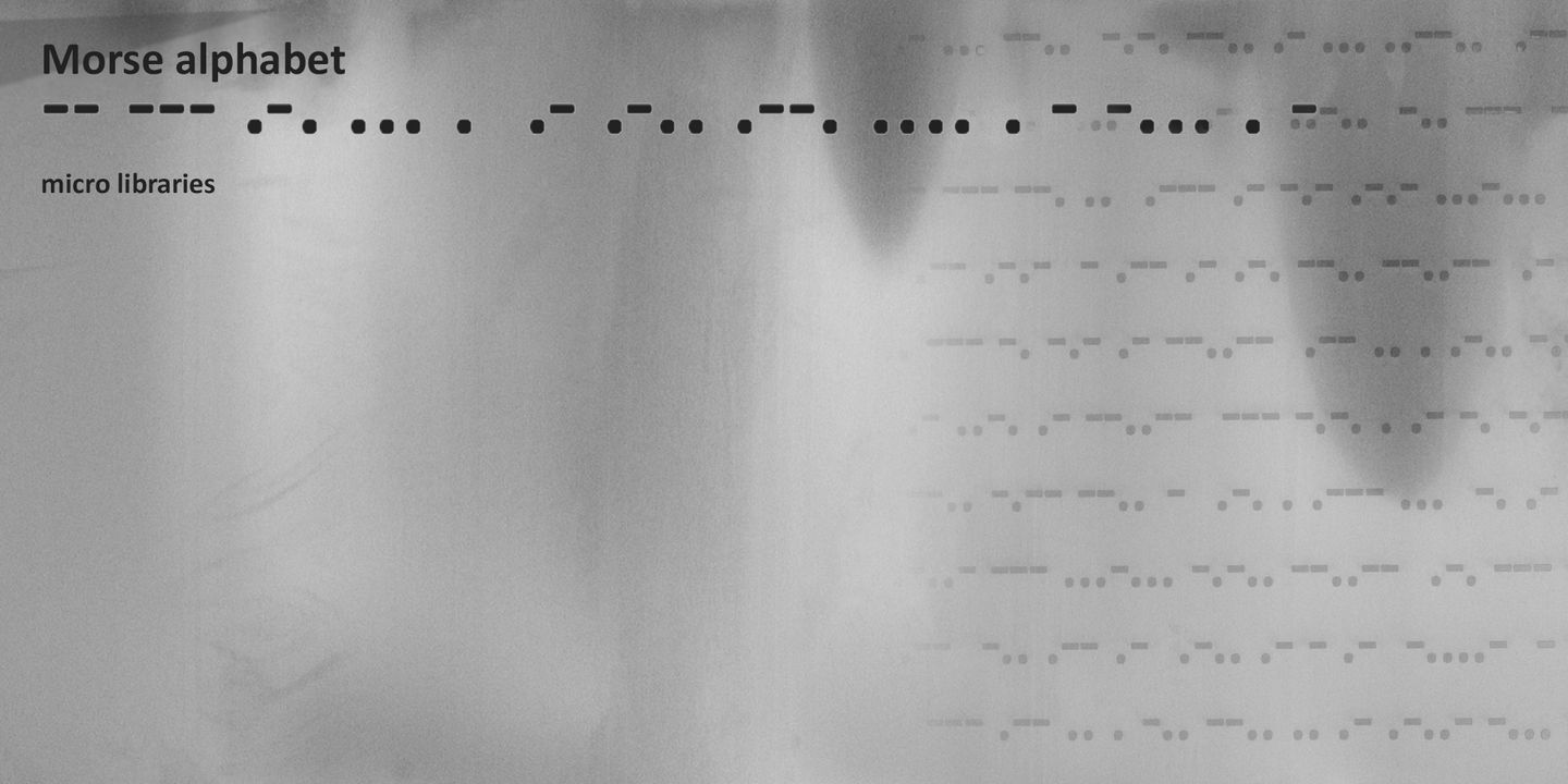 Morse alphabet | Lighting Design Project