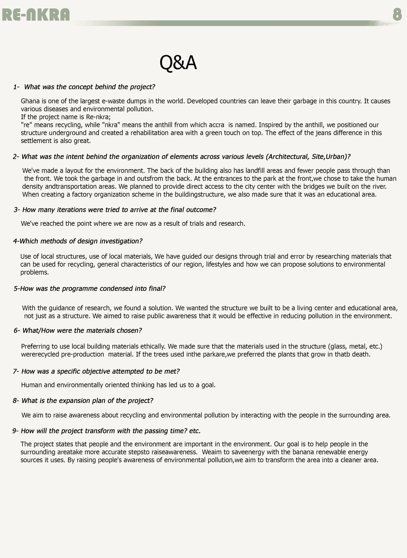 Re-Nkra | Research Project