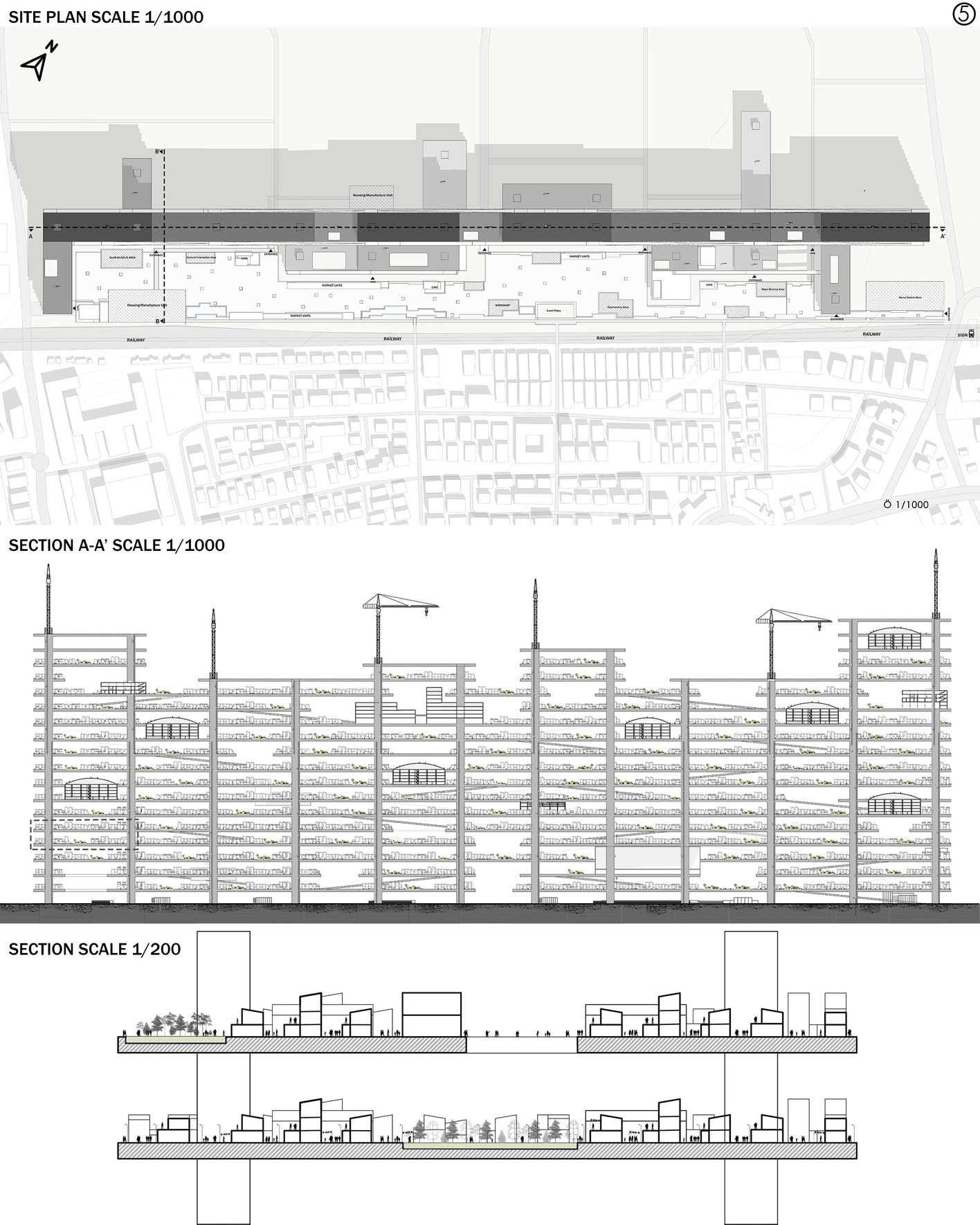 SLUMS IN TRANSITION:MEGA-STRUCTURE AS THE NEW LAND | Urban Design Project